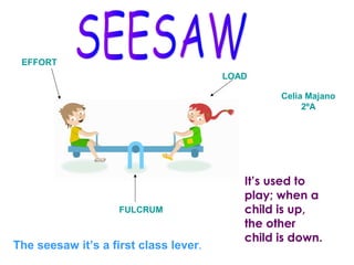 First Class Lever Seesaw