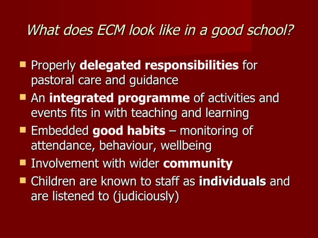 Every Child Matters Presentation | PPT | Daycare and Pre-School | Parenting