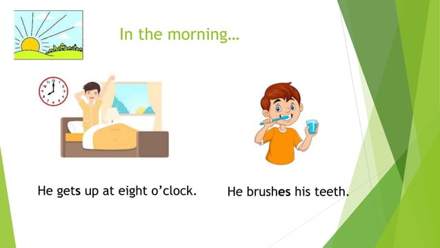 Every day - in the morning,afternoon, evening | PPTX