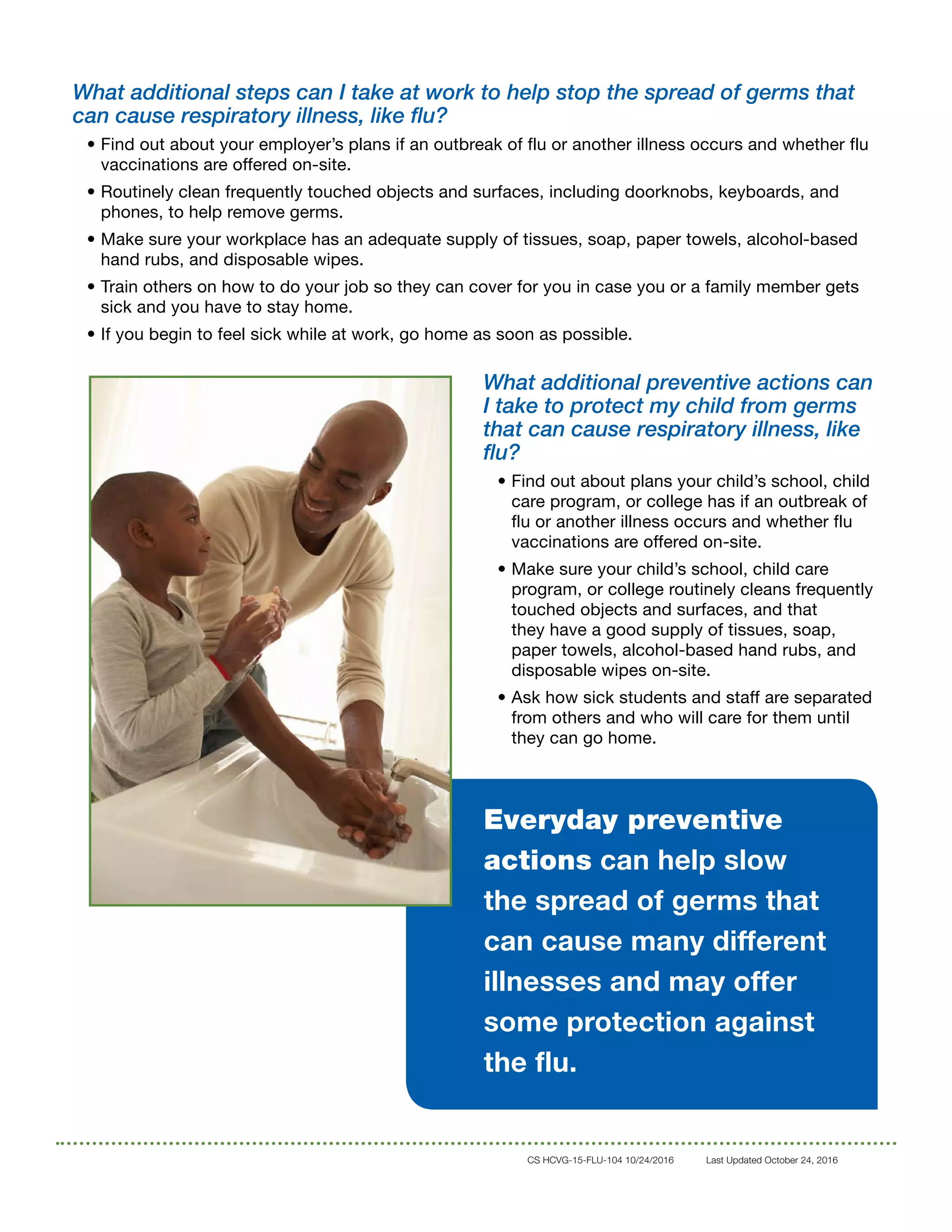 Everyday preventive actions to preventive the flu | PDF