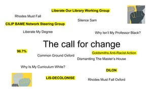 CILIP Conference 2020: Liberate our Library: social justice work and ...