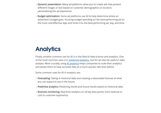 Everyday examples and applications of artificial intelligence (AI ...