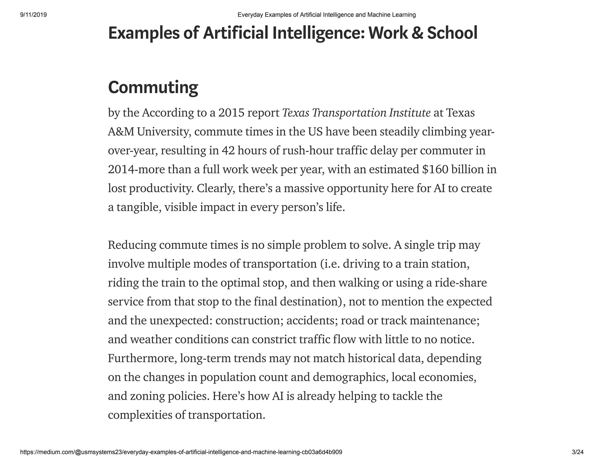 Everyday examples of artificial intelligence and machine learning | PDF