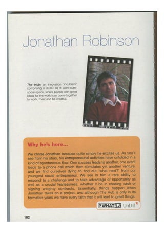 Hub inventor - Jonathan Robinson | PDF