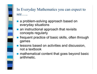 Everyday Mathematicspowerpoint | PDF
