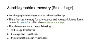 Everyday memory and Memory Errors | PPT
