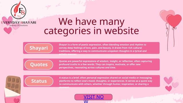 Everyday Shayari PPT For Every Age Group | PPT