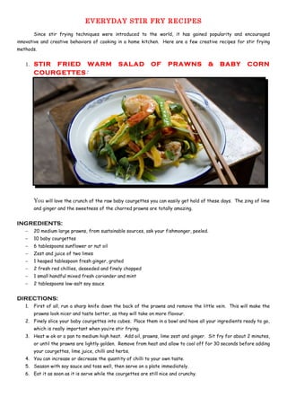 EVERYDAY STIR FRY RECIPES | DOC