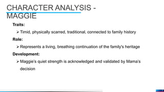 Novel "EVERYDAY USE" by Alice Walker.pptx | Genealogy and Ancestry ...