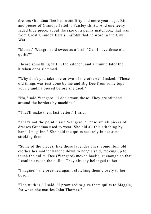 Everyday Useby Alice WalkerI will wait for her in the .docx