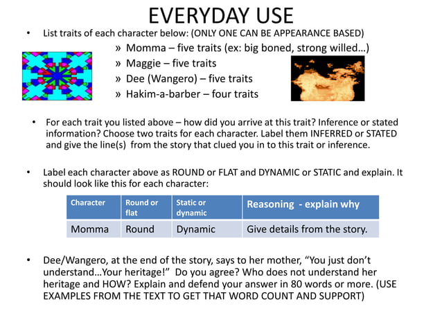 Everyday use slideshare | PPTX