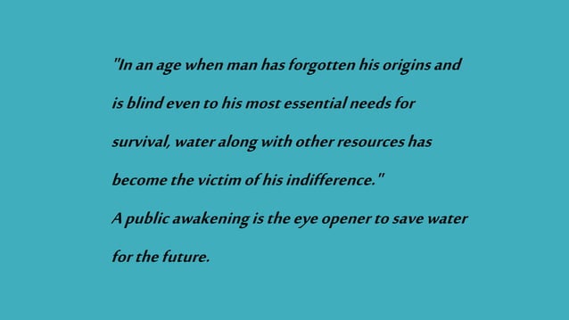 Every drop counts ppt | PPTX