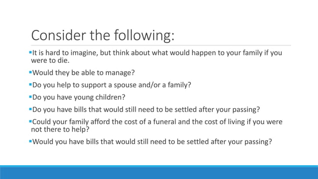 Everyone needs life insurance | PPT