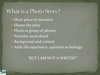 Every Picture Tells a Story Part 2: Writing Photo Stories | PPTX