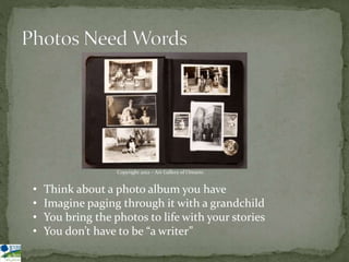 Every Picture Tells a Story Part 1: How To Write Great Photo Captions | PPT