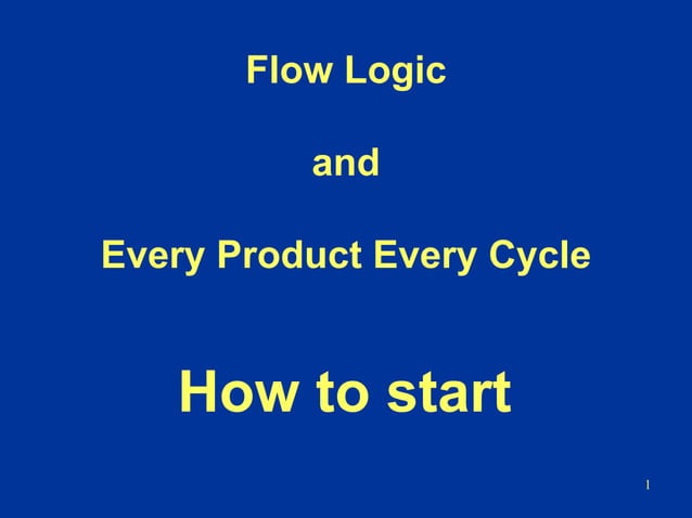 Every Product Every Cycle in Production | PDF | Business | Business and ...