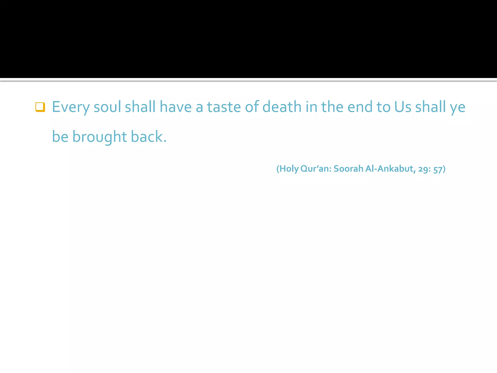 Every soul shall have a taste of death | PPSX