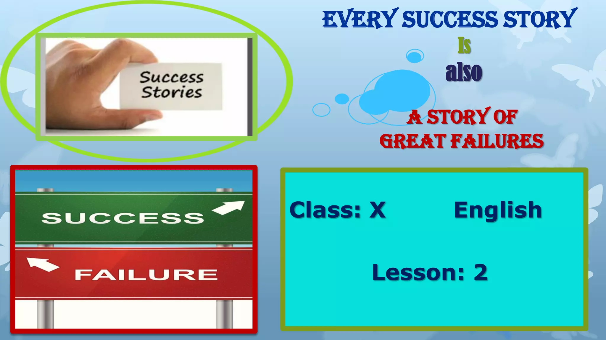 Every success story is also a story of great failures | PDF