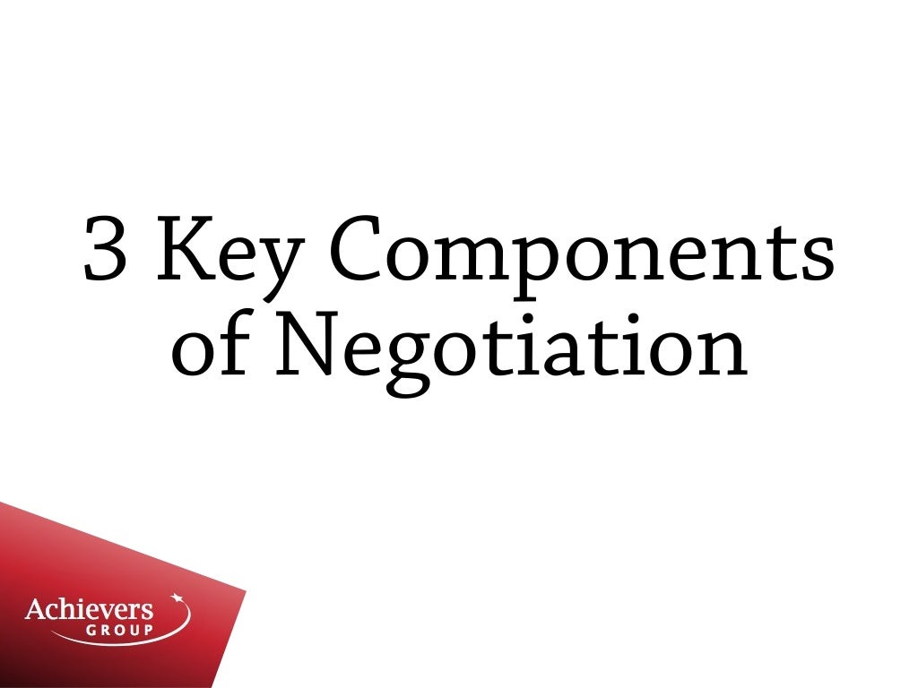 Everything is Negotiable