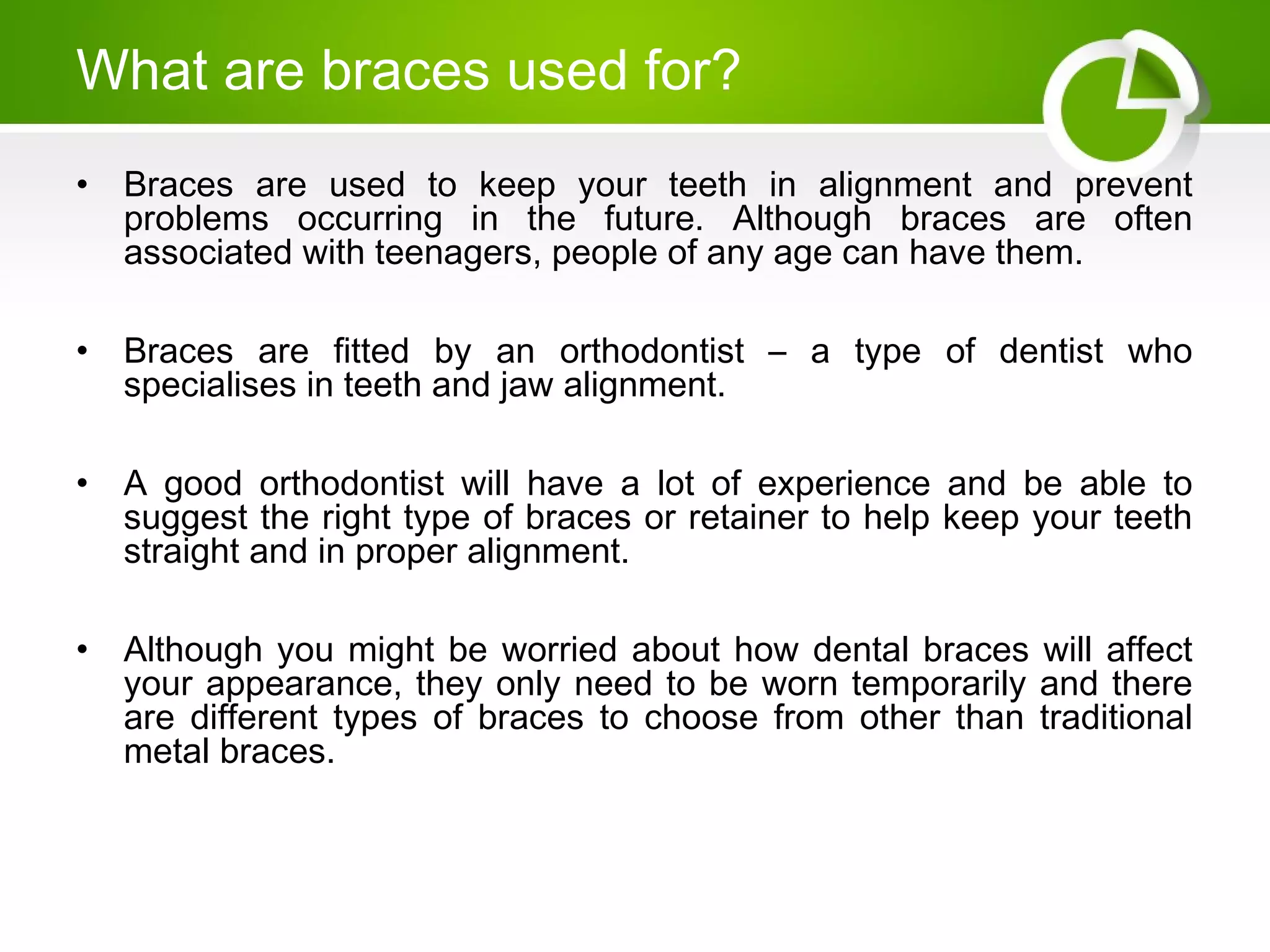 Everything You Need To Know About Braces | PPT