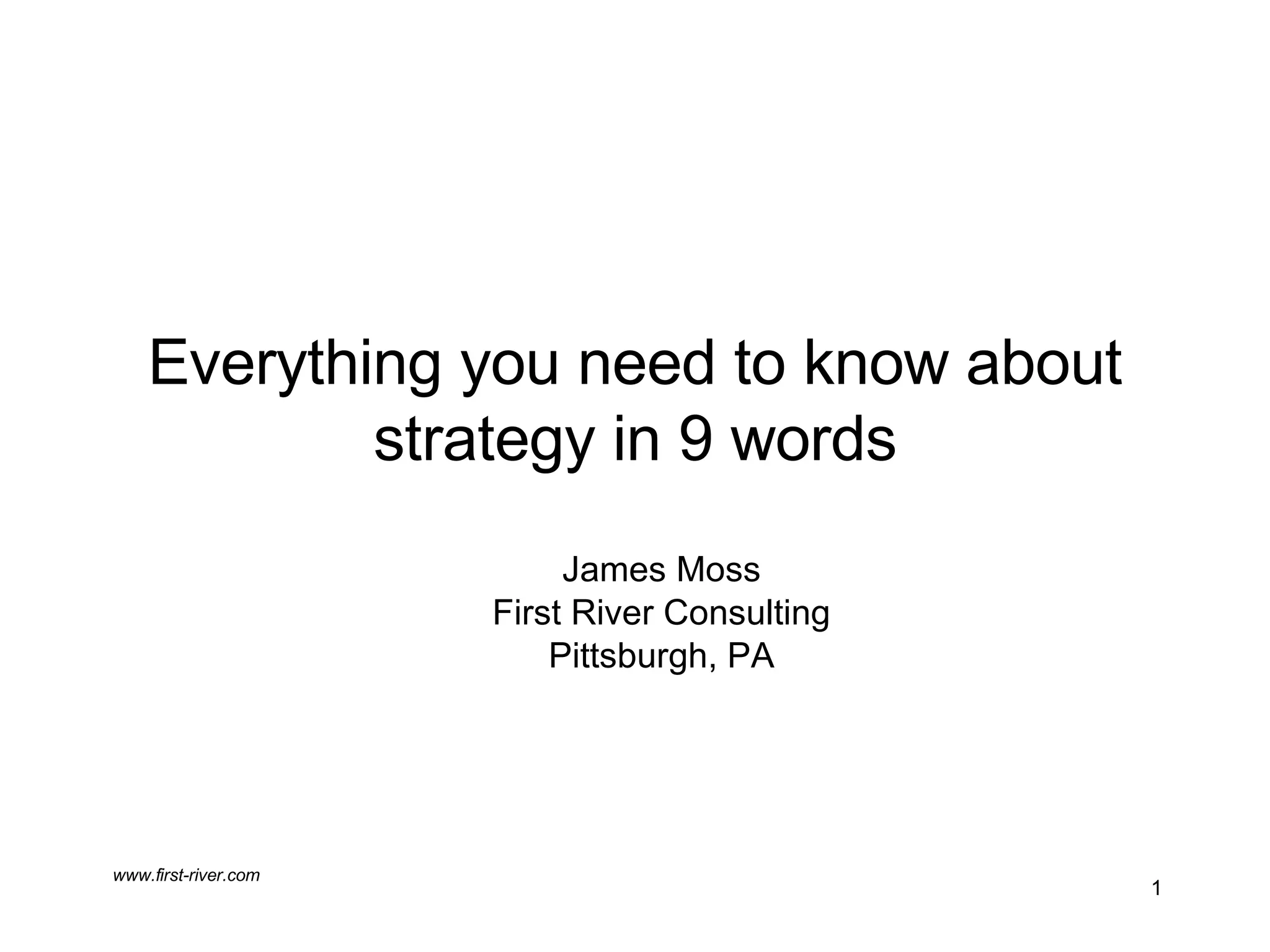 Everything You Need To Know About Strategy | PPT