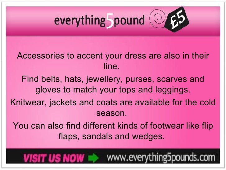 Everything 5 Pound Offers Women’s Apparel for Just 5 Pounds