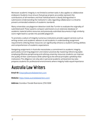 Everything about Assignments in Australia (Plagiarism, Referencing & more).docx