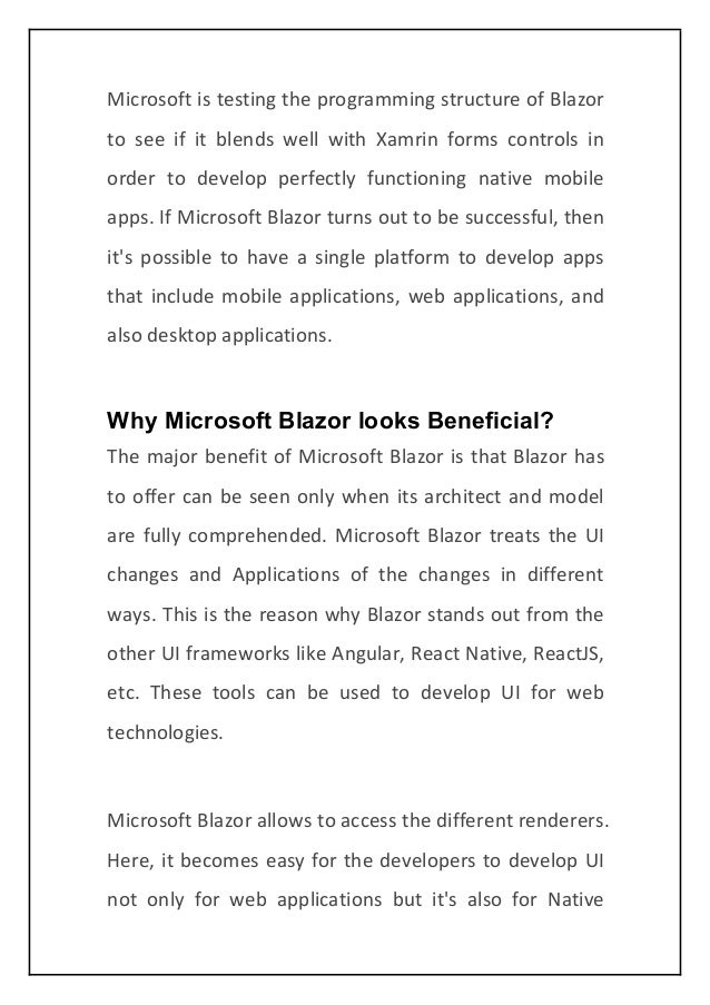 Everything About Blazor And Its Benefits Over Javascript Frameworks