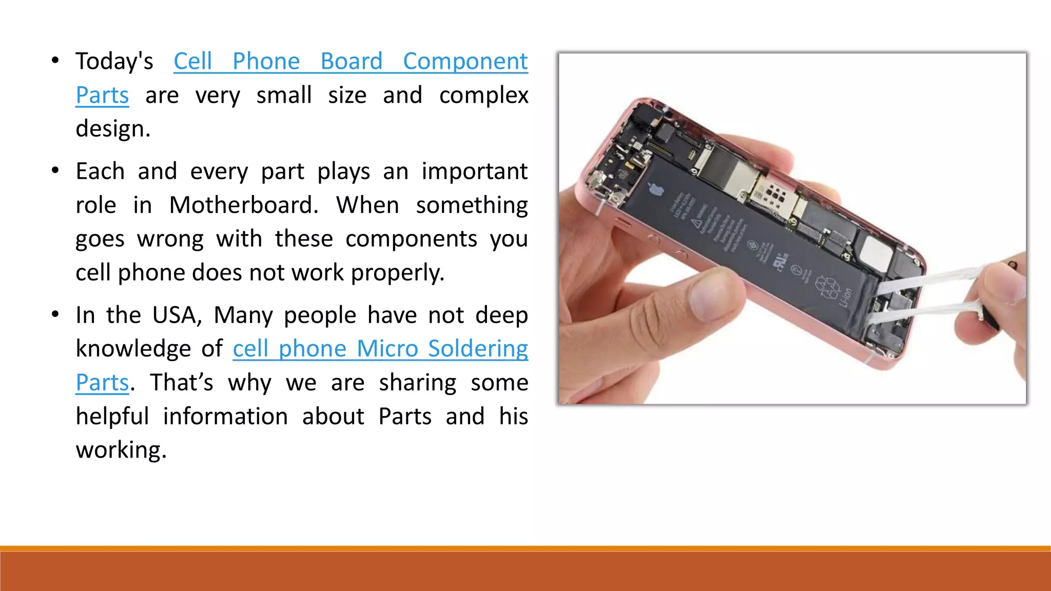 Everything about Cell Phone Micro Soldering Parts with Mobilesentrix | PDF