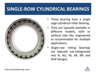 Cylindrical Roller Bearing Types and Uses | PPT