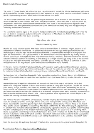 Everything about durood sharief | PDF