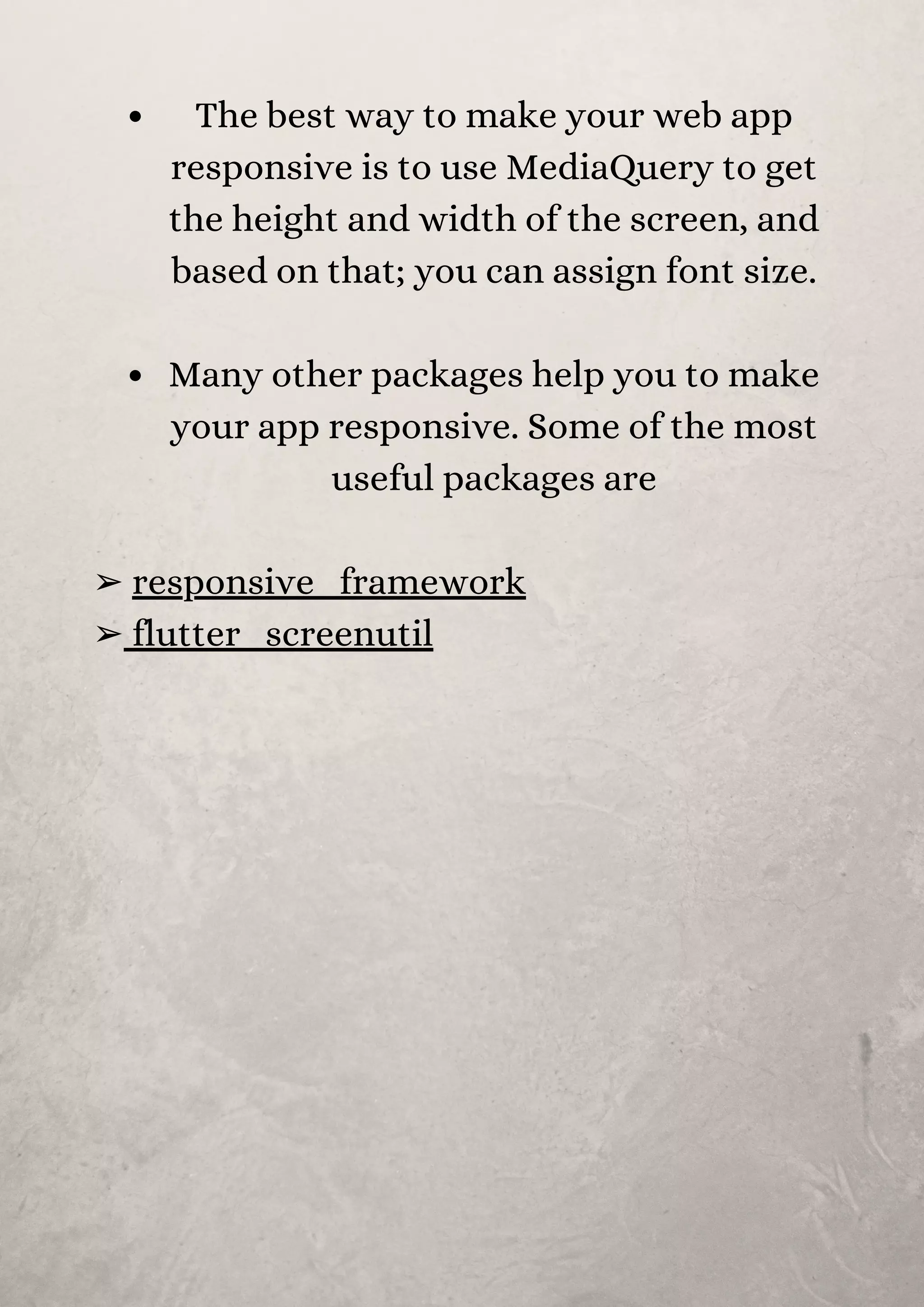Everything about flutter web development | PDF