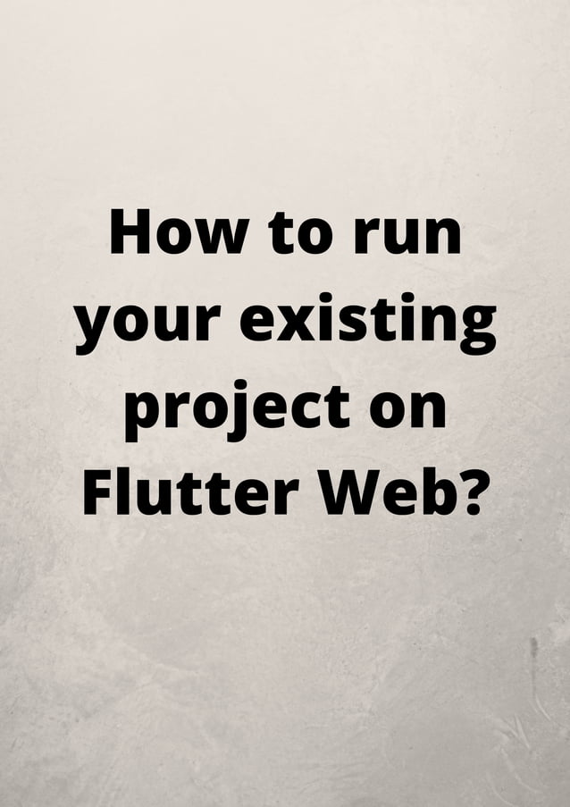 Everything about flutter web development | PDF