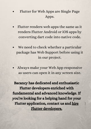 Everything about flutter web development | PDF