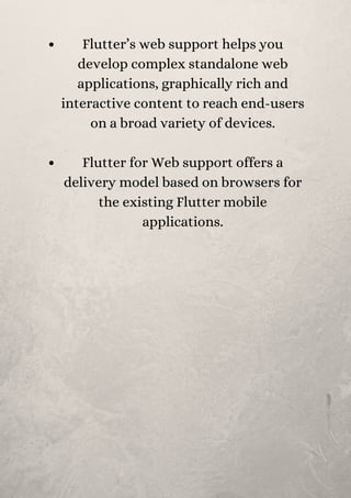 Everything about flutter web development | PDF