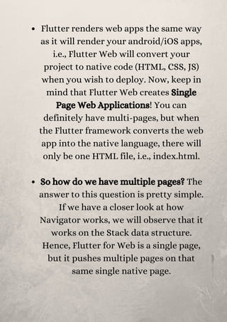 Everything about flutter web development | PDF