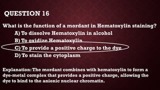 everything you need to know about H & E staining | PPTX