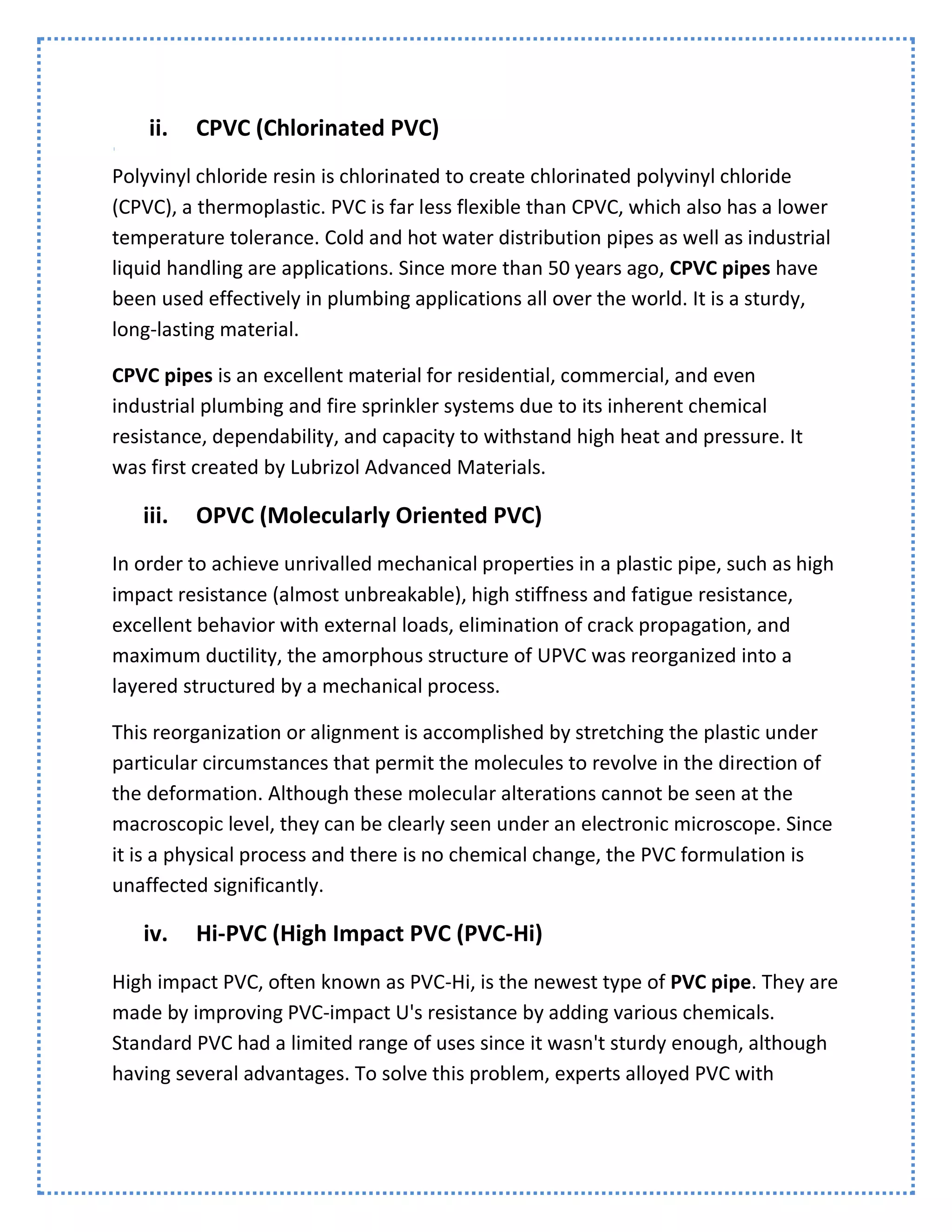 Everything about PVC Pipes, Types and its Manufacturing Process ...