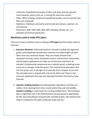 Everything about PVC Pipes, Types and its Manufacturing Process ...