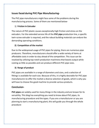 Everything about PVC Pipes, Types and its Manufacturing Process ...