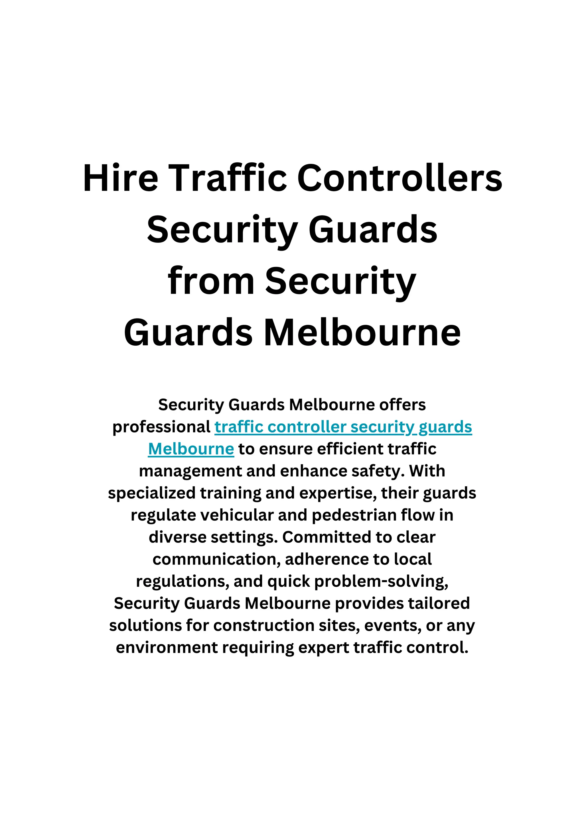 Everything about Traffic Controller Security Guards.pdf | First Aid ...