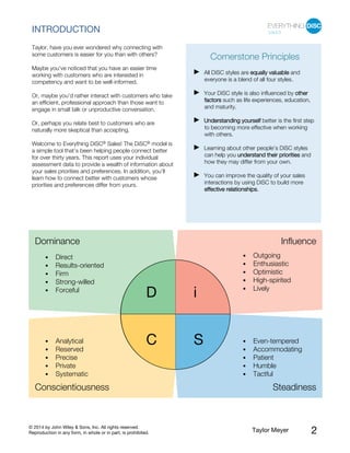 Everything disc sales profile | PDF