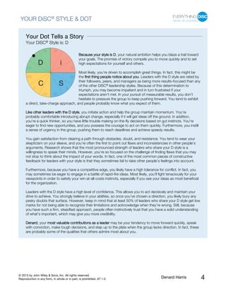Everything disc work of leader profile | PDF