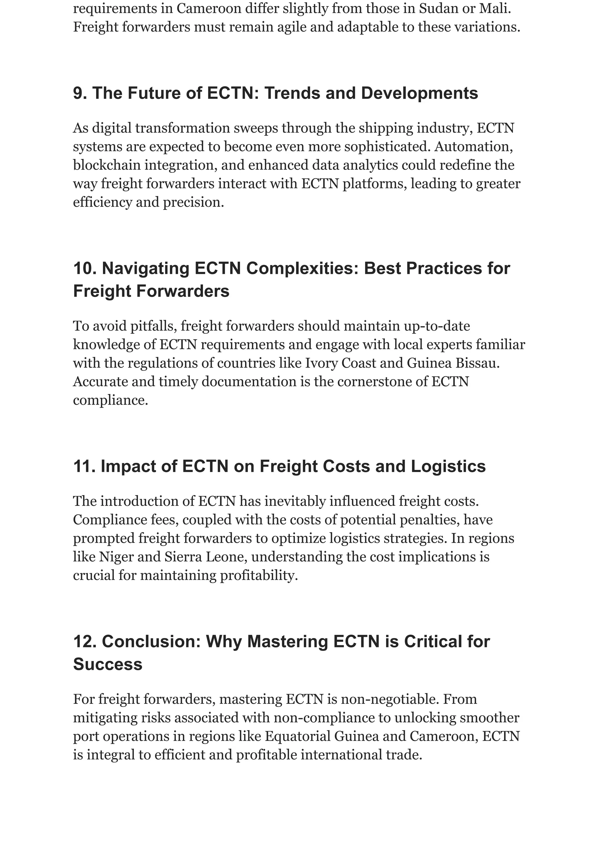 Everything Freight Forwarders Need to Know About the Electronic Cargo ...