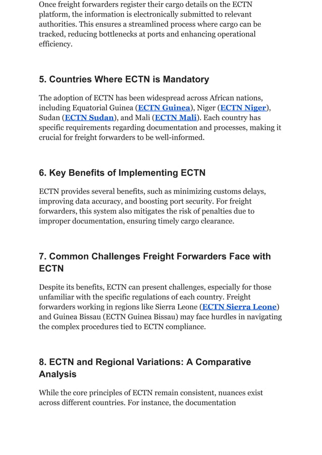 Everything Freight Forwarders Need to Know About the Electronic Cargo ...