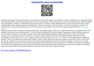 Everything Is An Argument | PDF