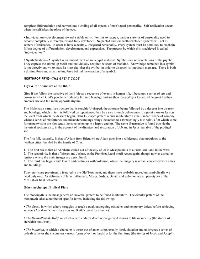 Archetypal Criticism-LET Review | PDF | Religion & Spirituality