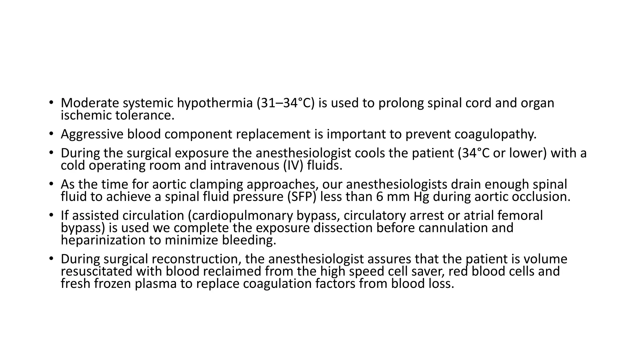 Surgical Management Of Thoracic Abdominal Aortic Aneurysms Pptx
