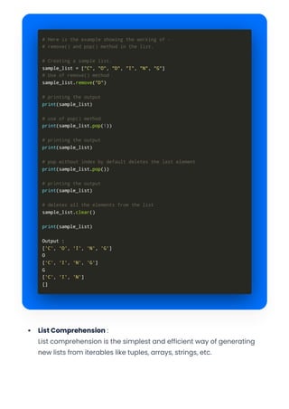 Everything Technical on List in Python-- | PDF | Web Design and HTML | Internet