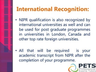 All You Need to know about the NIPR Professional Certitification | PPTX